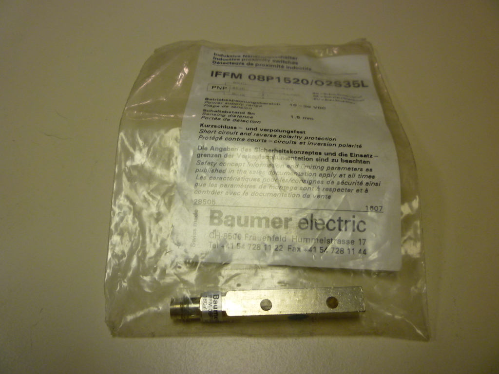 Baumer 28505 IFFM 08P1520/O2S35L Inductive proximity switch - Toolex