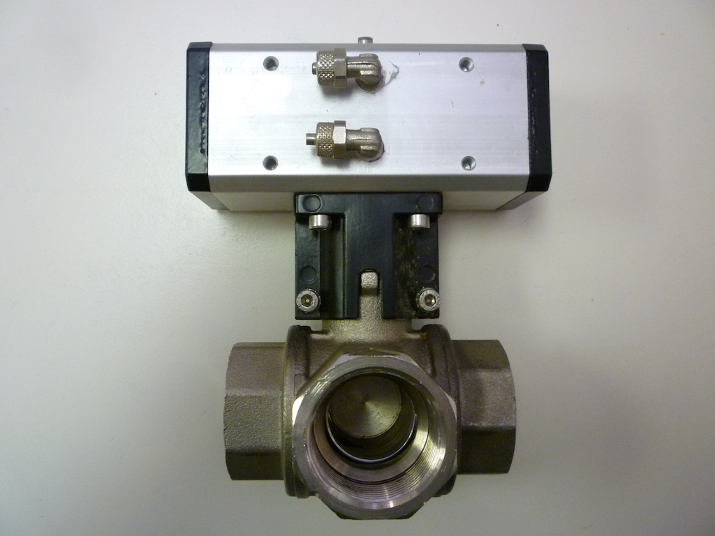 Omal DA30 Double acting pneumatic actuator with 3-way valve 1 1/4″ – Toolex