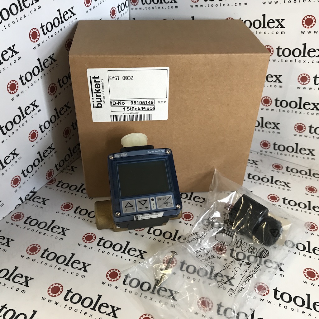 Burkert SYST-8032-434871N Paddle-wheel flow controller with brass ...