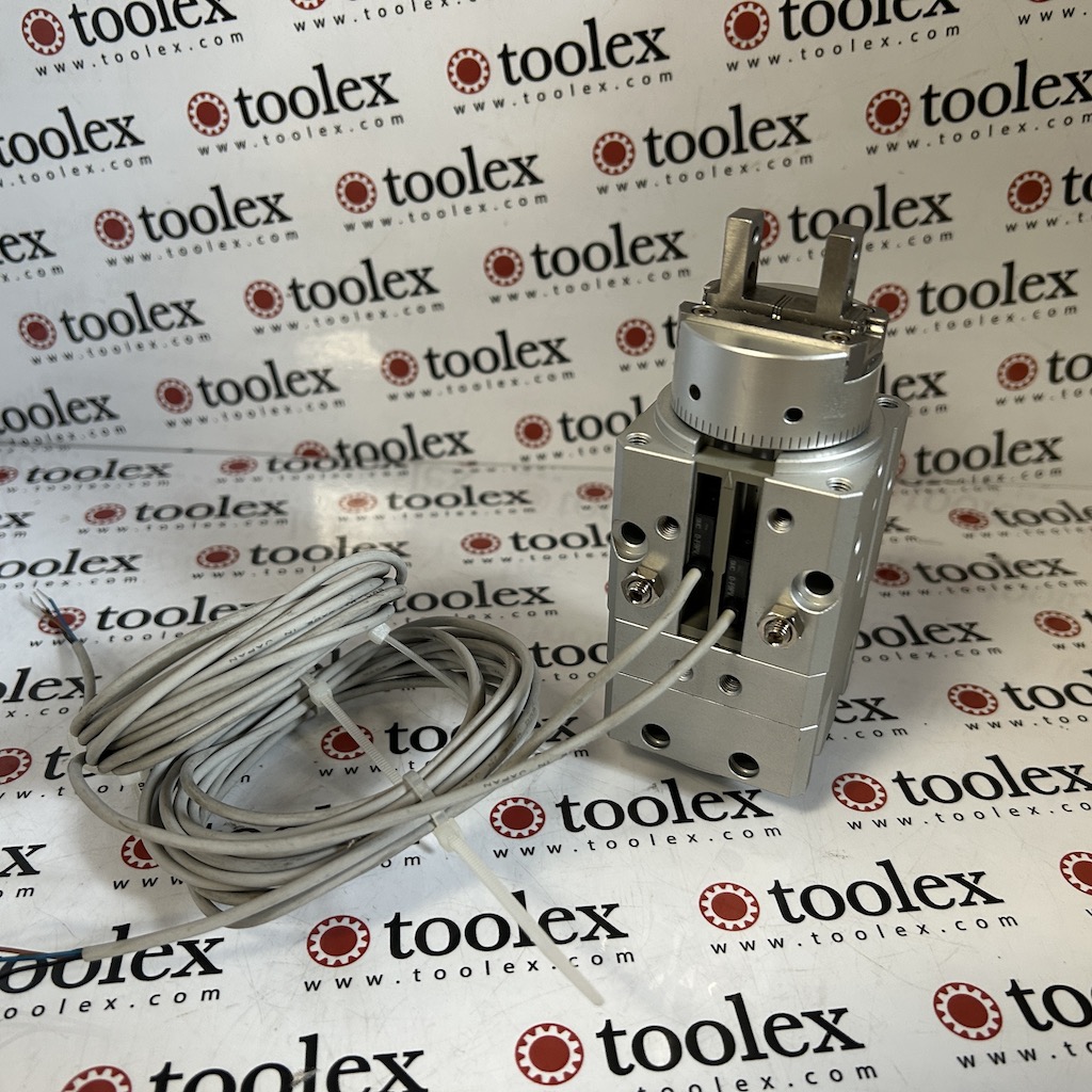 SMC MRHQ16D-180S-N rotary gripper with D-F9PV auto switches - Toolex